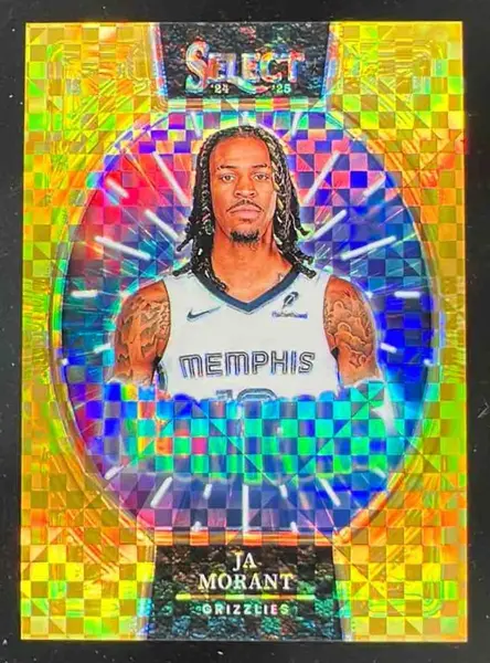 2024-25 Panini Select Neon Icon Gold Prizm #9 Ja Morant /10 on Fanatics ...