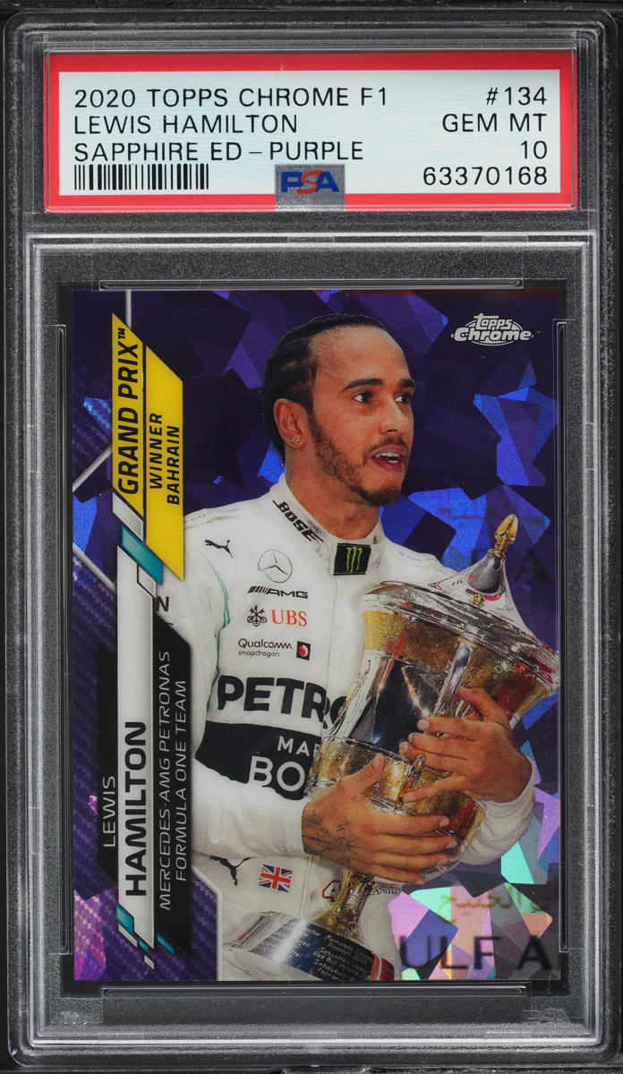 2020 Topps Chrome Formula 1 F1 Sapphire Purple Lewis Hamilton /10 #134 ...
