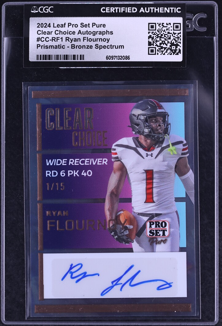 2024 Leaf Pro Set Clear Choice Prismatic Bronze Spectrum Ryan Flournoy ...