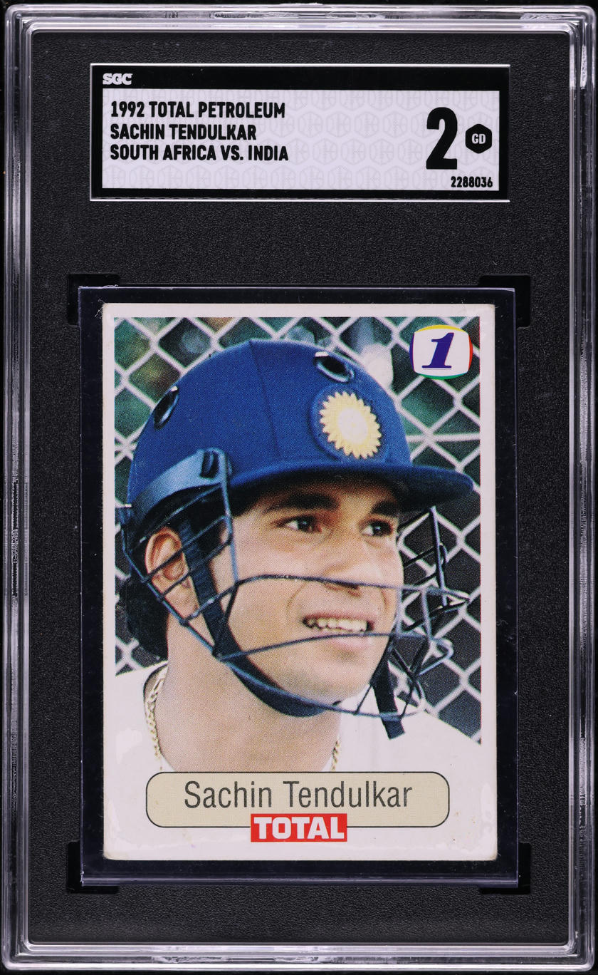 1992 Total Petroleum South Africa Vs. India Sachin Tendulkar SGC 2 GD ...