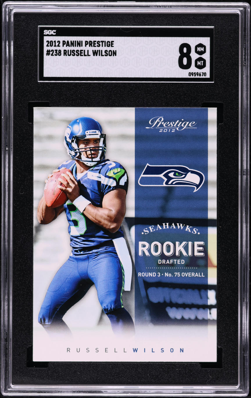 2012 Panini Prestige Russell Wilson ROOKIE #238 SGC 8 NM-MT on Fanatics ...