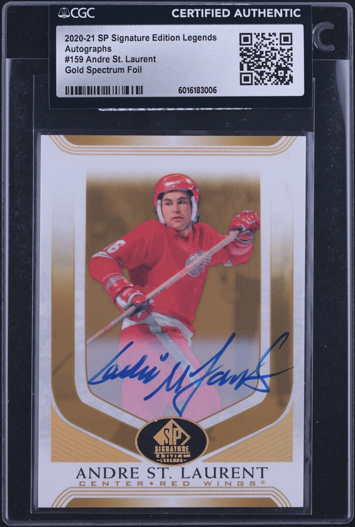 2020 SP Signature Edition Legends Gold Spectrum Andre St. Laurent AUTO ...