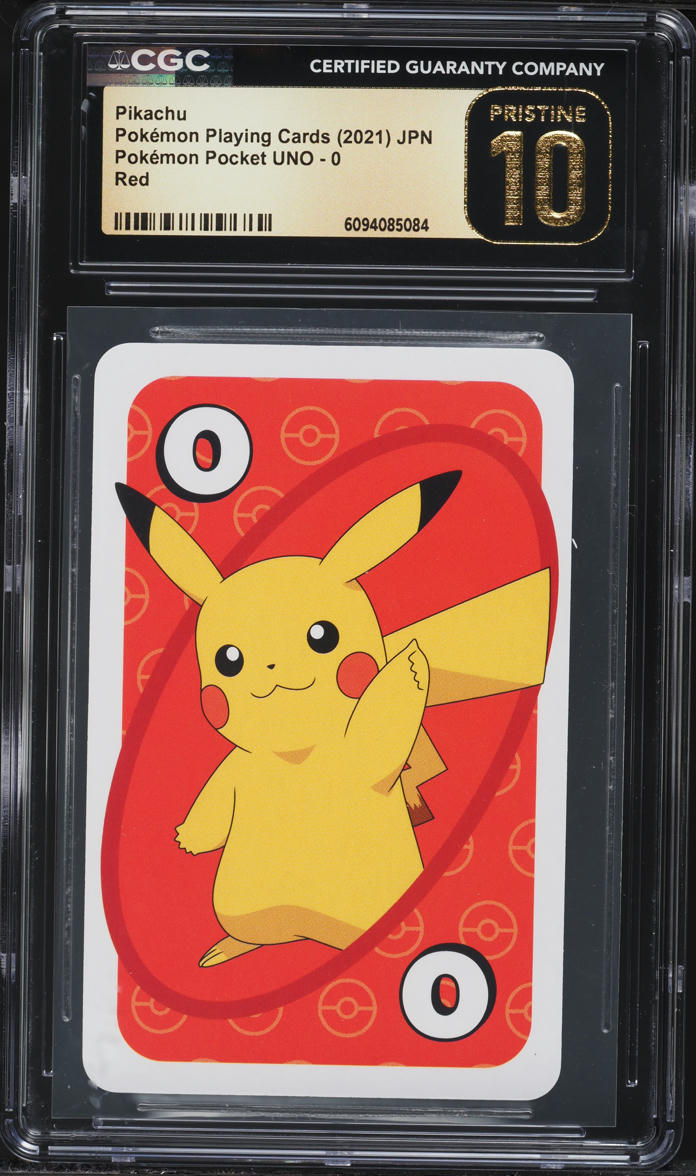 2021 Pokemon Japanese Playing Cards Pocket UNO Red Pikachu CGC 10 ...