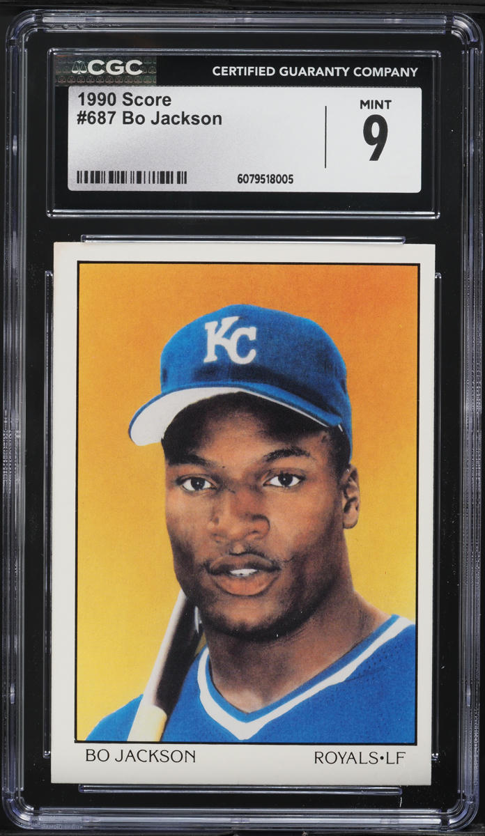 1990 Score Bo Jackson #687 CGC 9 MINT on Fanatics Collect