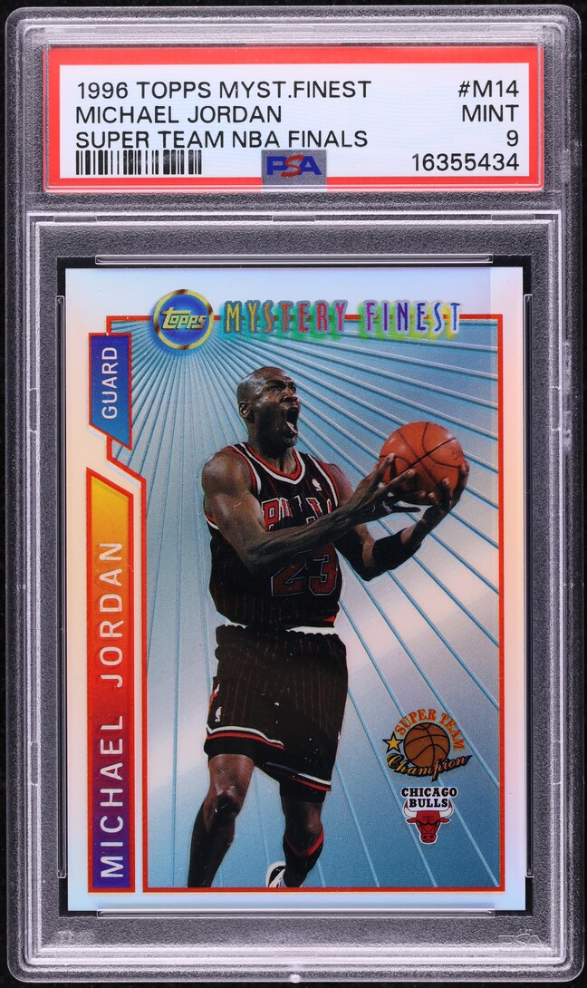 1996 Topps Mystery Finest Super Team Finals Refractor Michael Jordan # ...