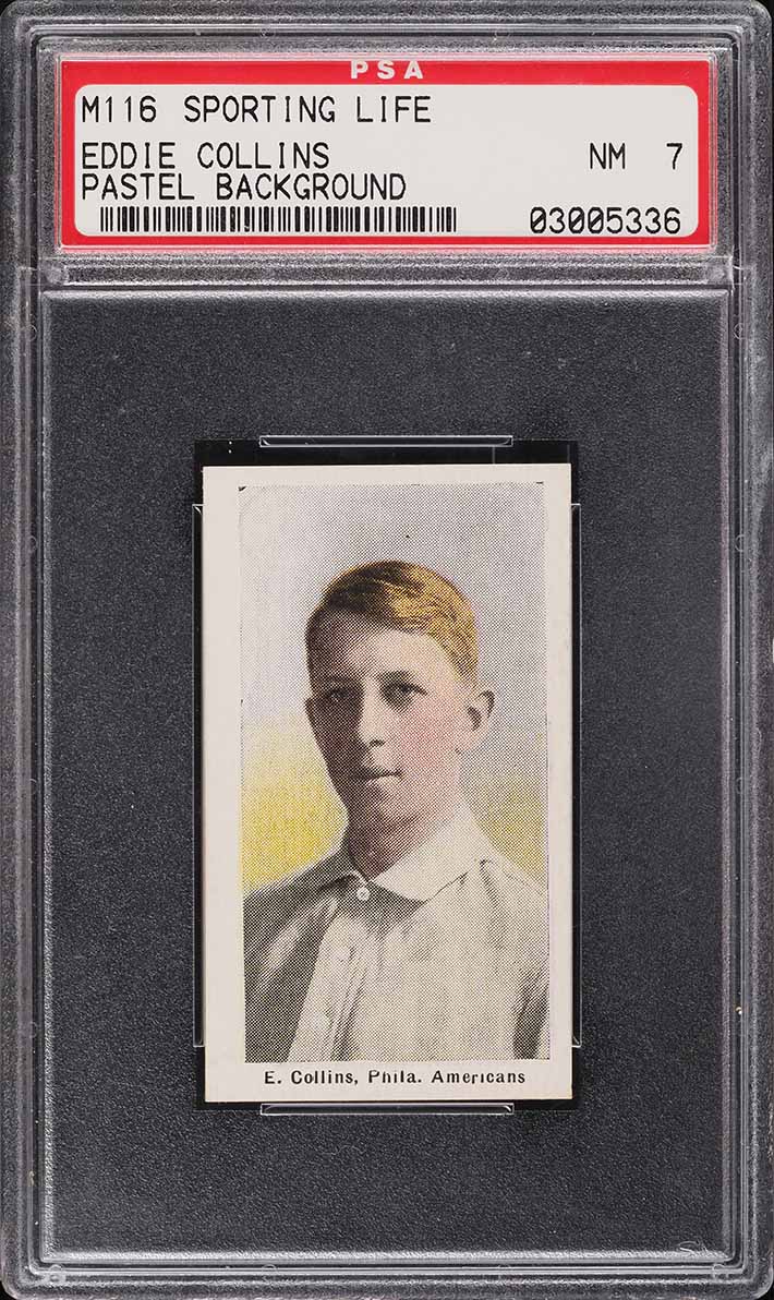 1911 M116 Sporting Life Eddie Collins PASTEL BACKGROUND PSA 7 NRMT on ...