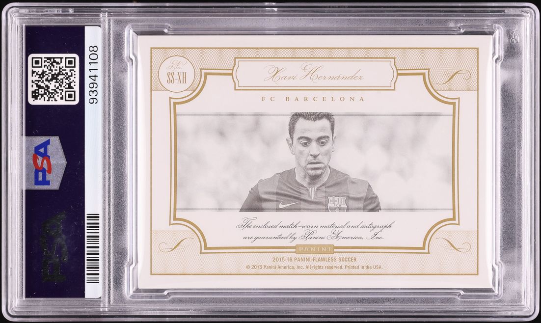 2015 Panini Flawless Sole Of The Game Xavi Hernandez PATCH AUTO /25 #SS ...