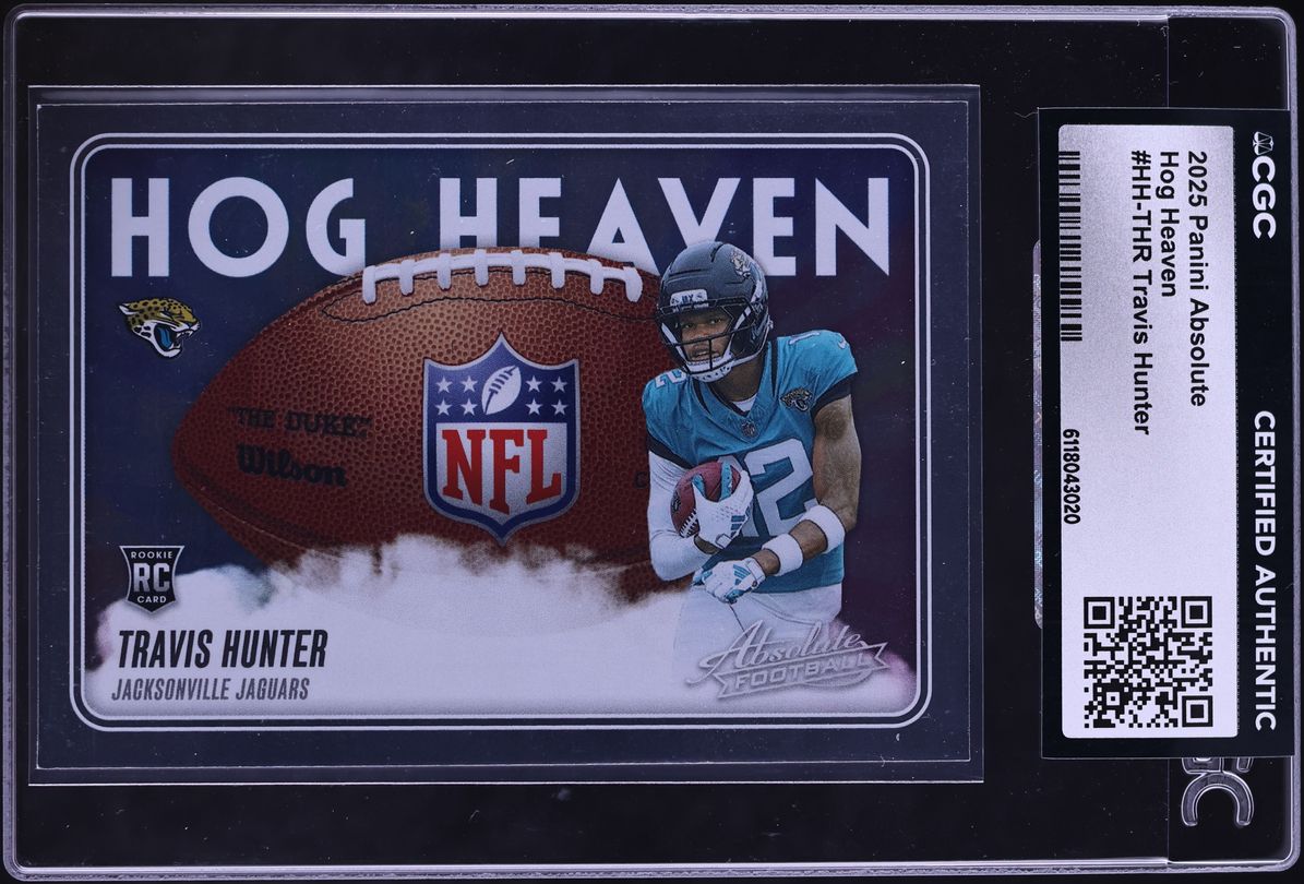 2025 Absolute Hog Heaven Travis Hunter ROOKIE #HH-THR CGC AUTH on ...