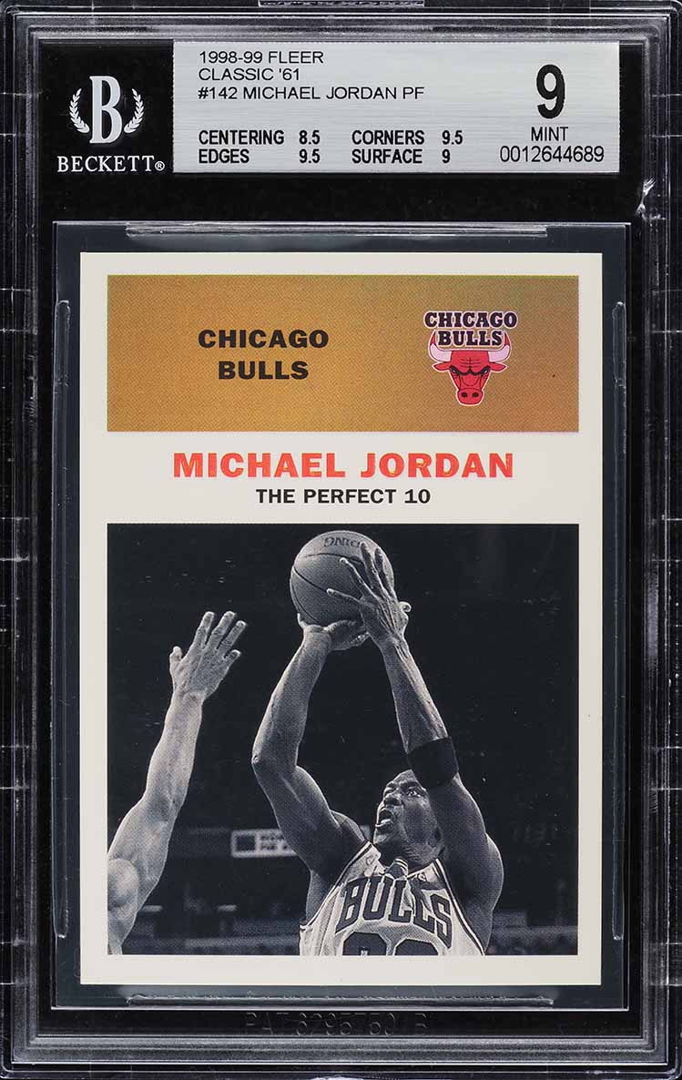 1998 Fleer Classic '61 Michael Jordan /61 #142 BGS 9 MINT on Fanatics ...