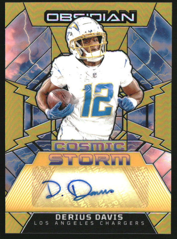 2024 Panini Obsidian Cosmic Storm Signatures Gold #CSS-DDC Derius Davis ...