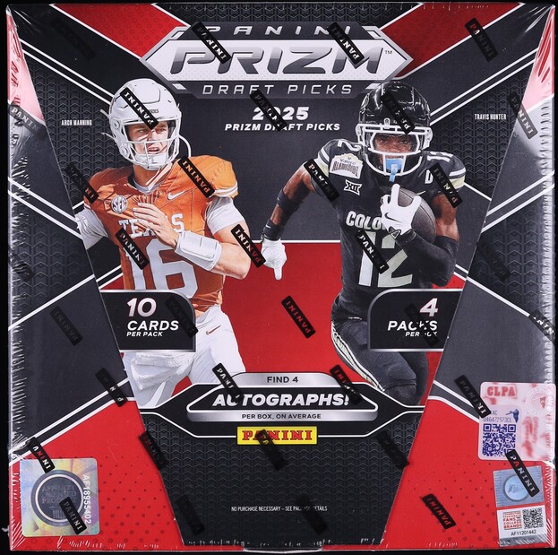 2025 Panini Prizm Draft Picks Collegiate Football Sealed Hobby Box, 4ct ...