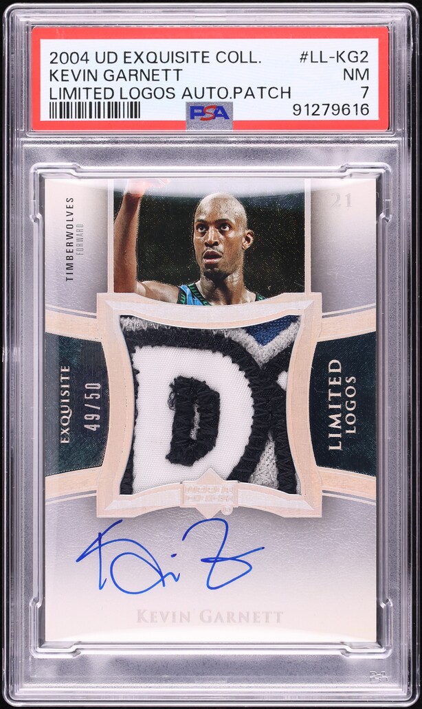 2004 Exquisite Collection Limited Logos Kevin Garnett PATCH AUTO /50 # ...
