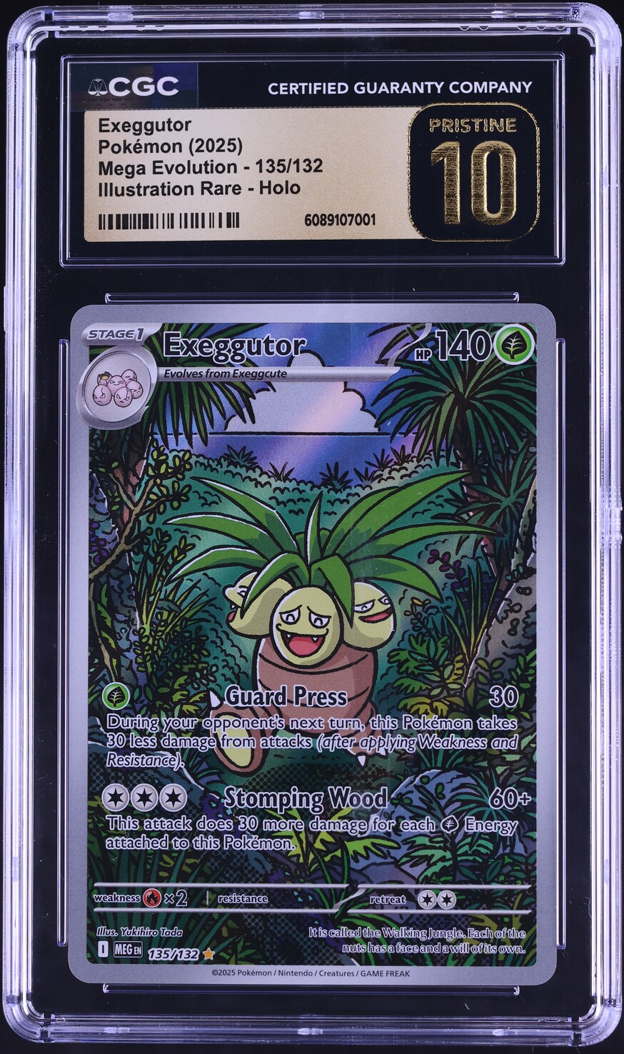 2025 Pokemon Mega Evolution IR Exeggutor #135 CGC 10 PRISTINE on ...