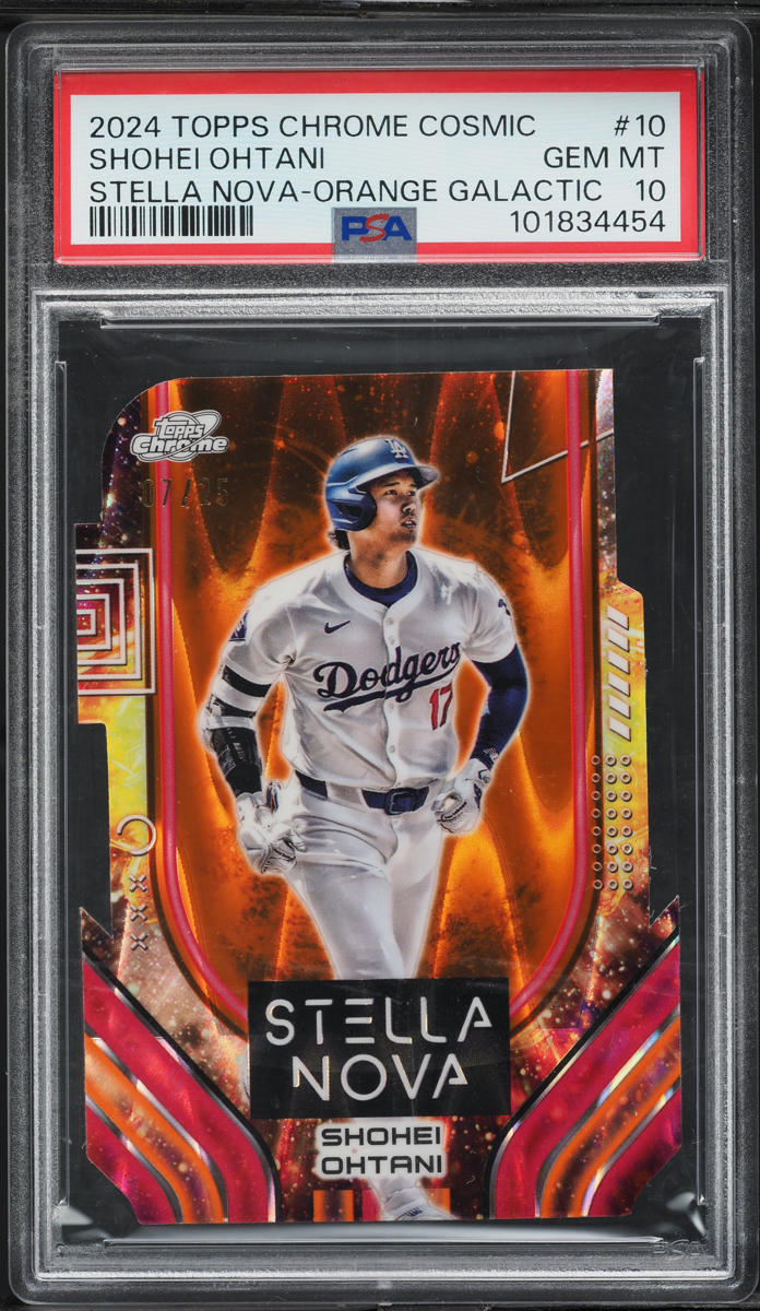 2024 Topps Chrome Cosmic Stella Nova Orange Galactic Shohei Ohtani /25 PSA 10 on Fanatics Collect