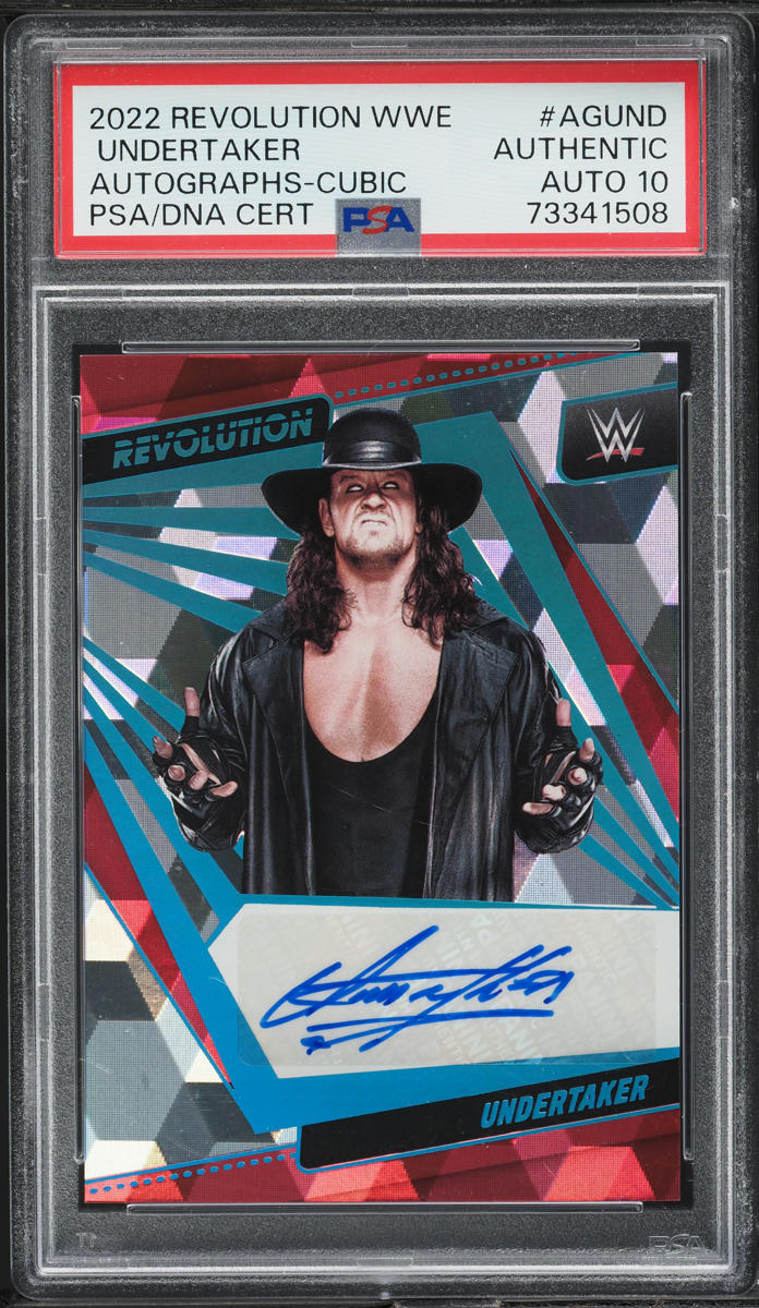 2022 Panini Revolution WWE Cubic Undertaker AUTO DNA 10 /49 #AG-UND PSA AUTH on Fanatics Collect