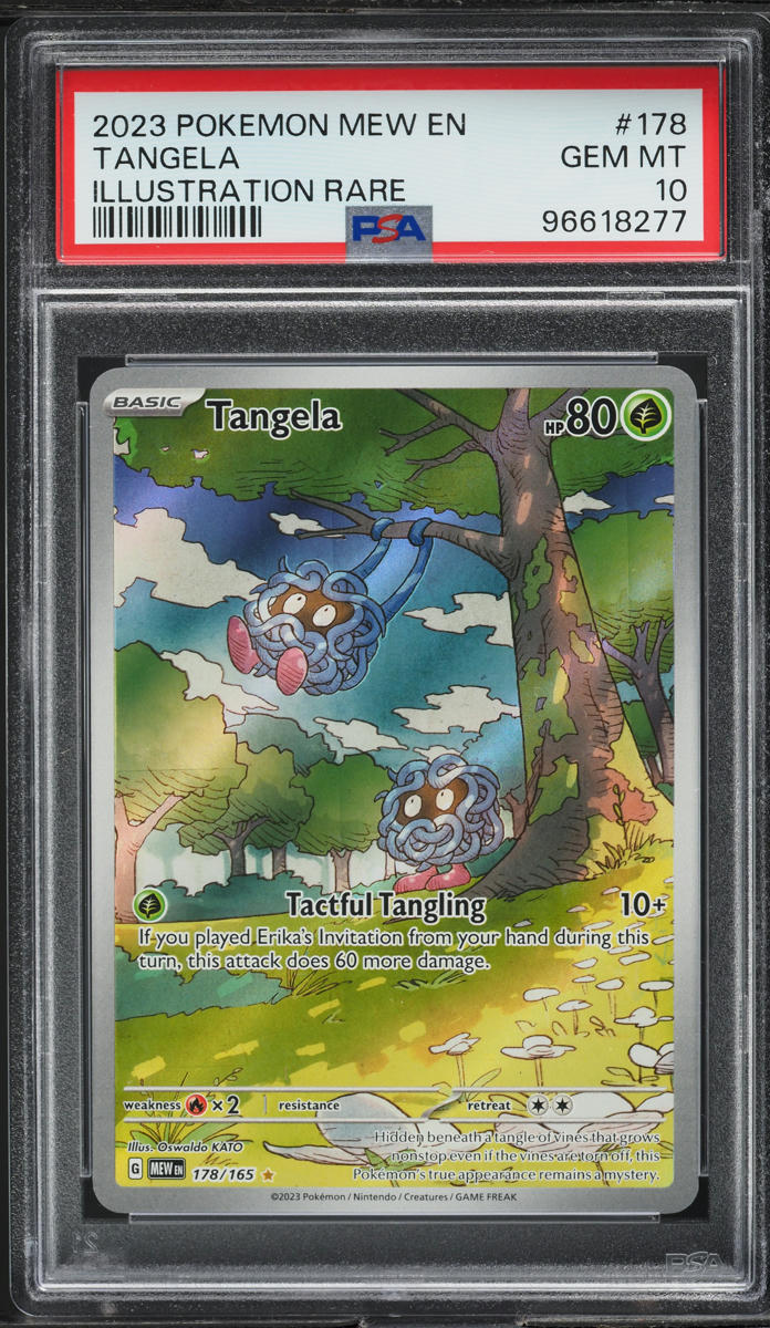 2023 Pokemon Scarlet & Violet 151 Illustration Rare Tangela #178 PSA 10 ...