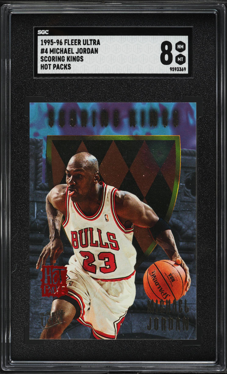 1995 Ultra Scoring Kings Hot Packs Michael Jordan #4 SGC 8 NM-MT on ...