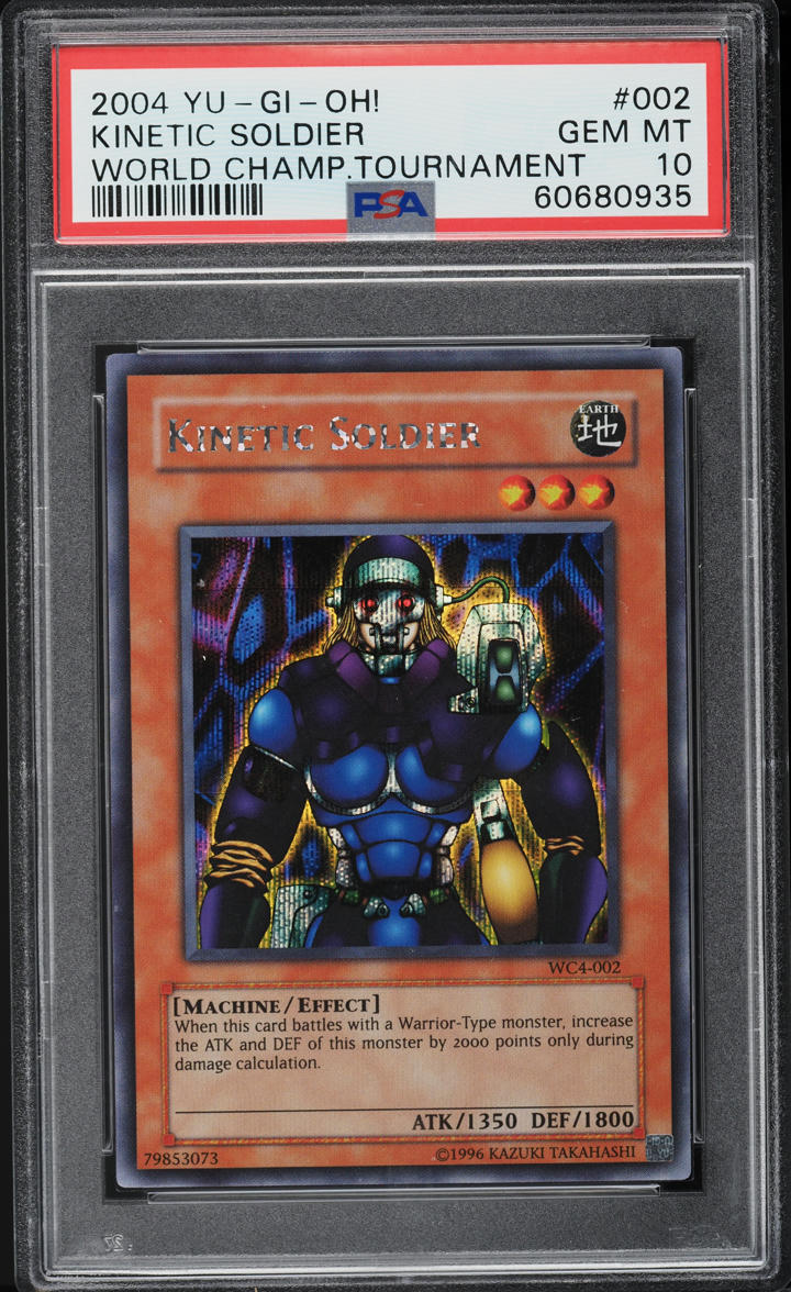 2004 Yu-Gi-Oh! World Championship Tournament Kinetic Soldier #002 PSA ...