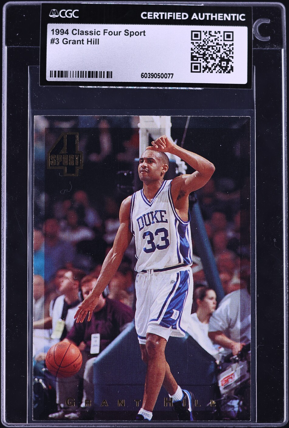 1994 Classic Four Sport Grant Hill ROOKIE #3 CGC AUTH on Fanatics Collect
