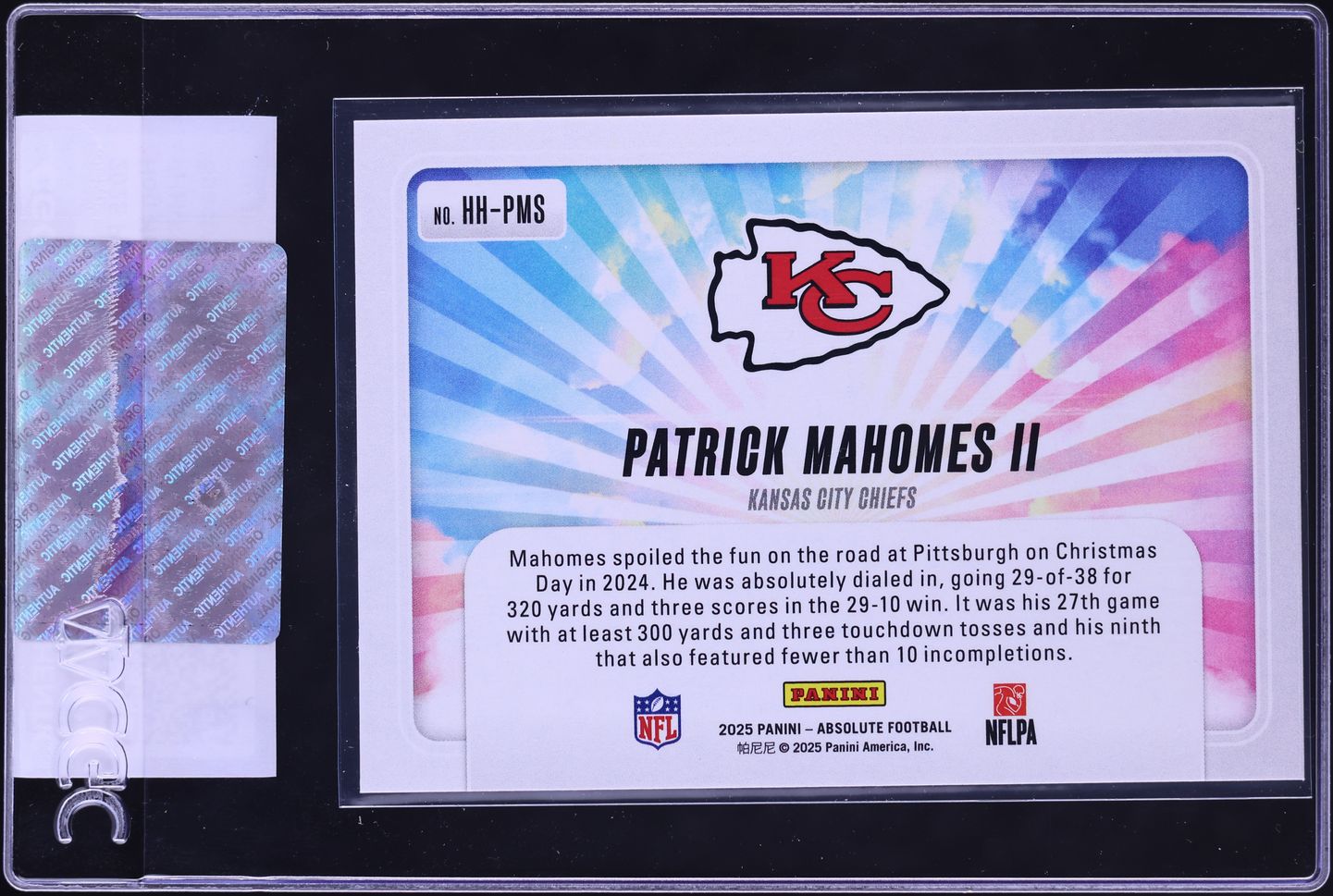 2025 Absolute Hog Heaven Spectrum Blue Patrick Mahomes II 50/50 #HH-PMS ...