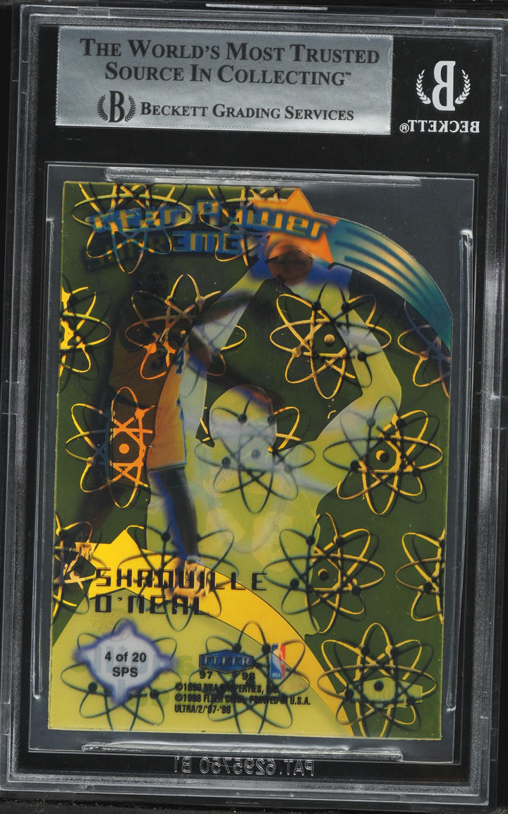 1997 Ultra Star Power Supreme Shaquille O'Neal #SPS4 BGS 8.5 NM-MT+ on ...
