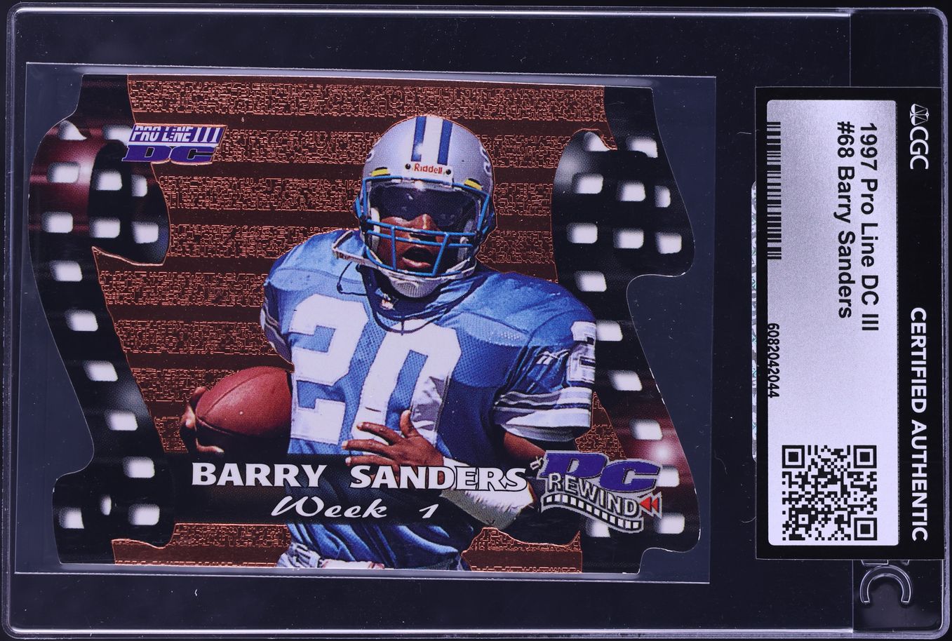 1997 Pro Line DC III Barry Sanders #68 CGC AUTH on Fanatics Collect