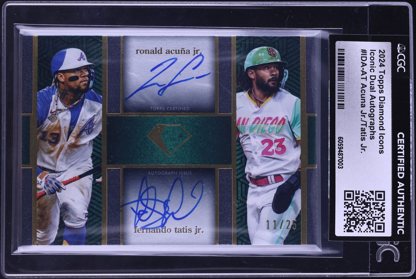 2024 Topps Diamond Icons Iconic Ronald Acuna Jr. Tatis Jr DUAL AUTO /25 ...