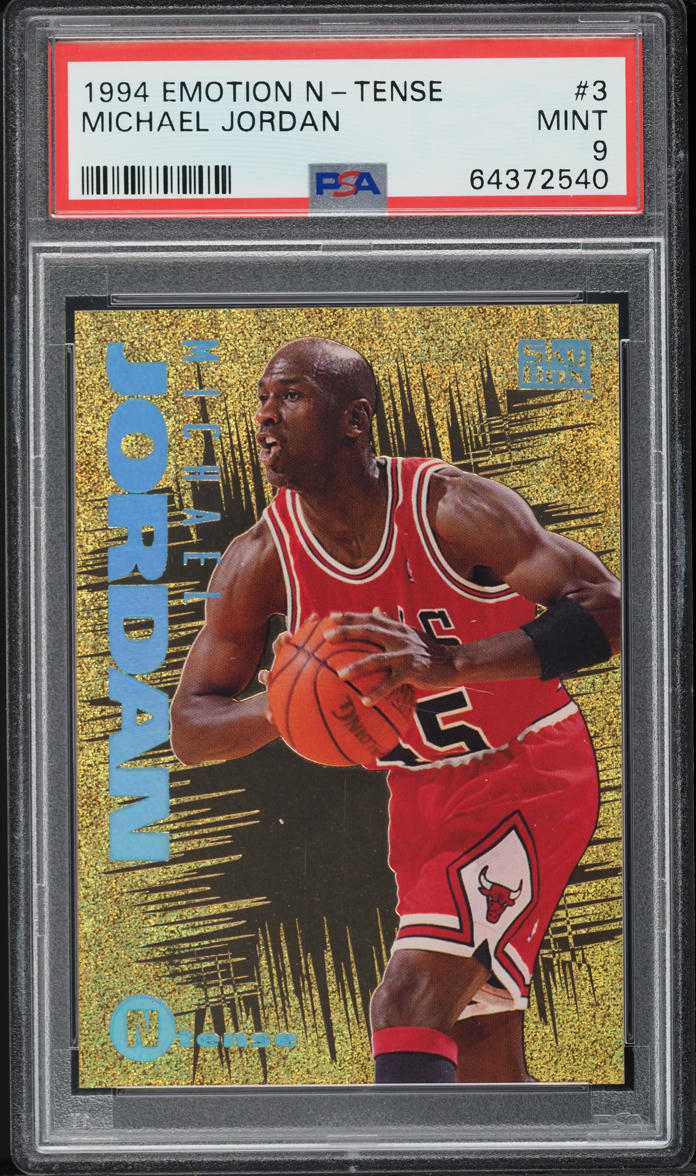 1994 Skybox Emotion N-Tense Michael Jordan #3 PSA 9 MINT on Fanatics ...