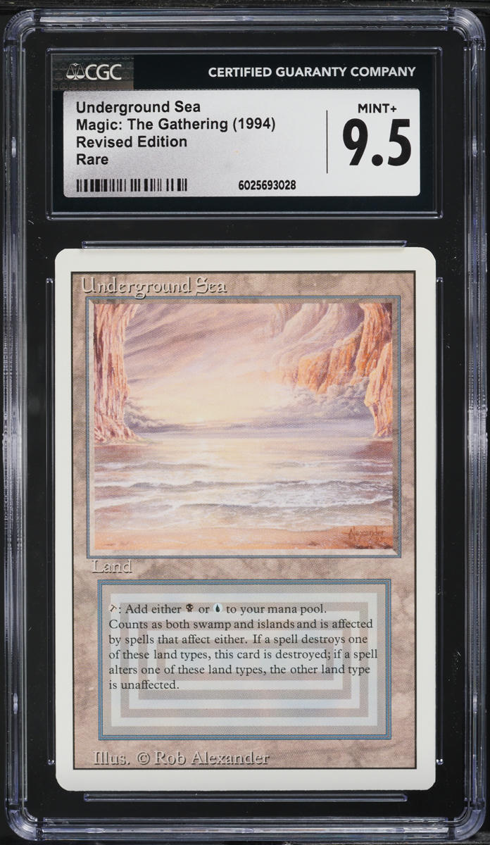 1994 Magic The Gathering MTG Revised Underground Sea CGC 9.5 MINT+ on ...