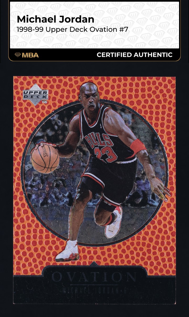 1998 Upper Deck Ovation Michael Jordan #7 MBA AUTH on Fanatics Collect