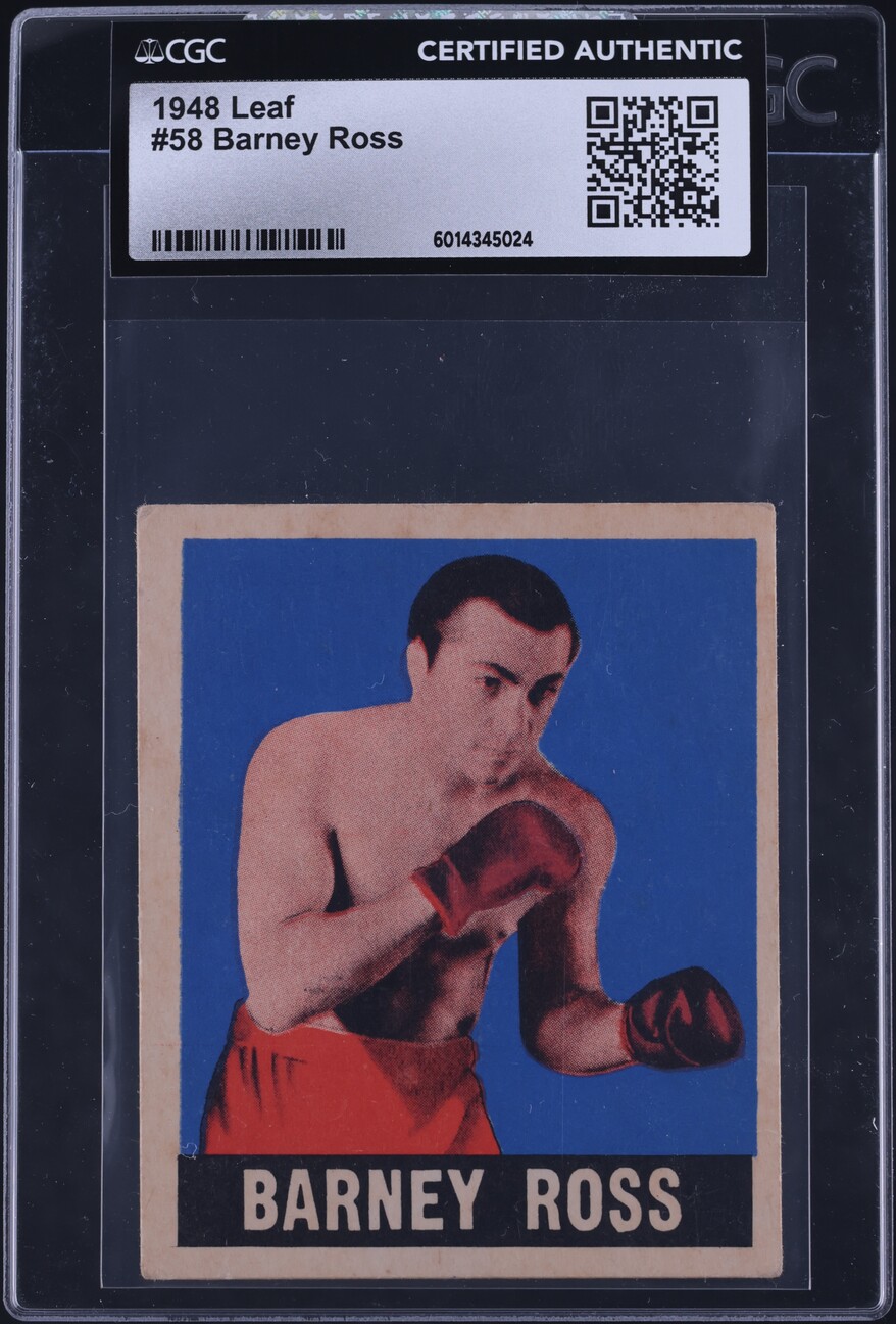 1948 Leaf Boxing Barney Ross #58 CGC AUTH on Fanatics Collect