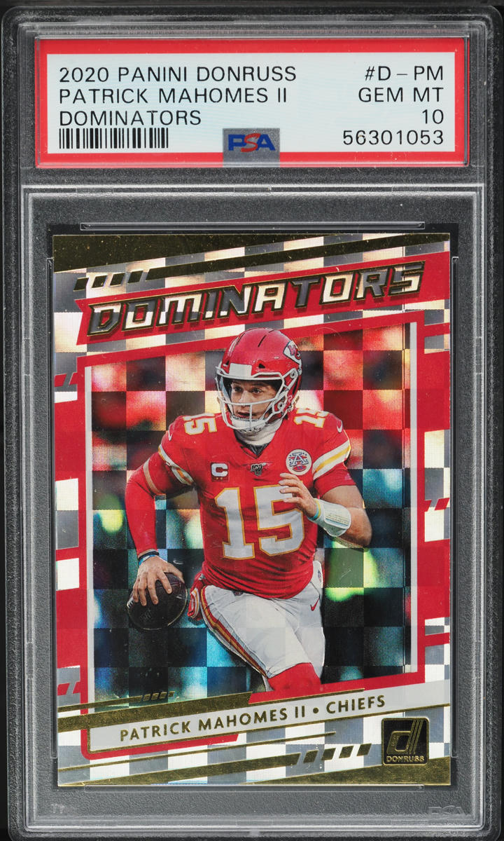 2020 Donruss Dominators Patrick Mahomes II #D-PM PSA 10 GEM MINT on ...