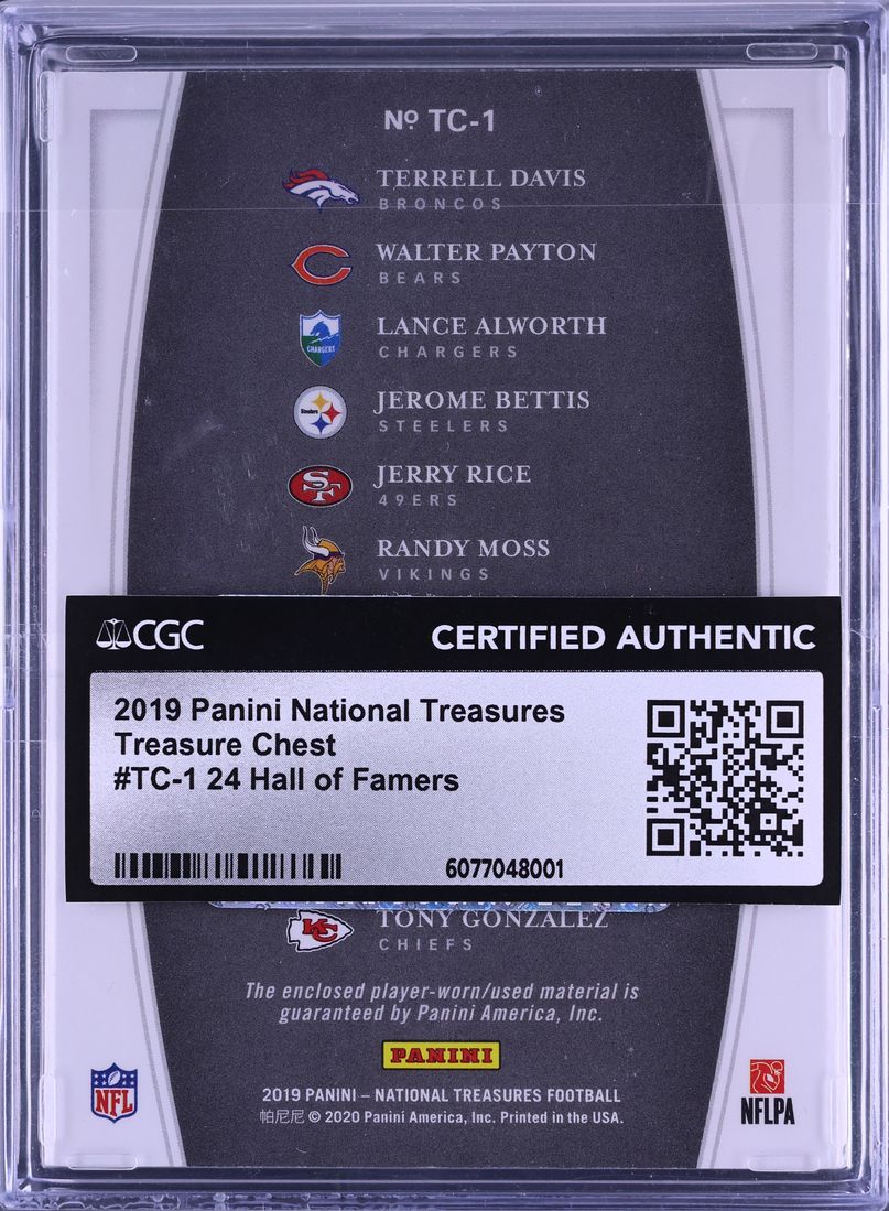 2019 National Treasures Treasure Chest 24 Hall Of Famers PATCH /49 #TC1 ...