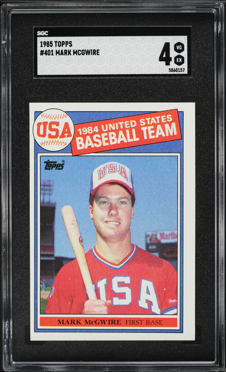 1985 Topps Mark McGwire ROOKIE #401 SGC 4 VGEX on Fanatics Collect