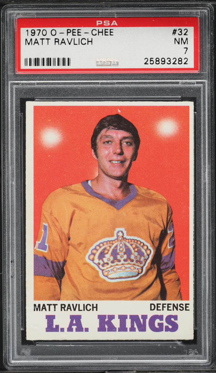 1970 O-Pee-Chee Hockey Matt Ravlich #32 PSA 7 NRMT on Fanatics Collect