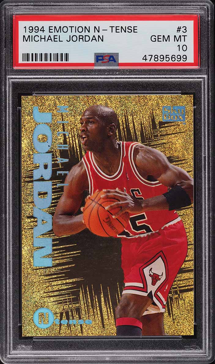 1994 Skybox E-Motion N-Tense Michael Jordan #3 PSA 10 GEM MINT on ...