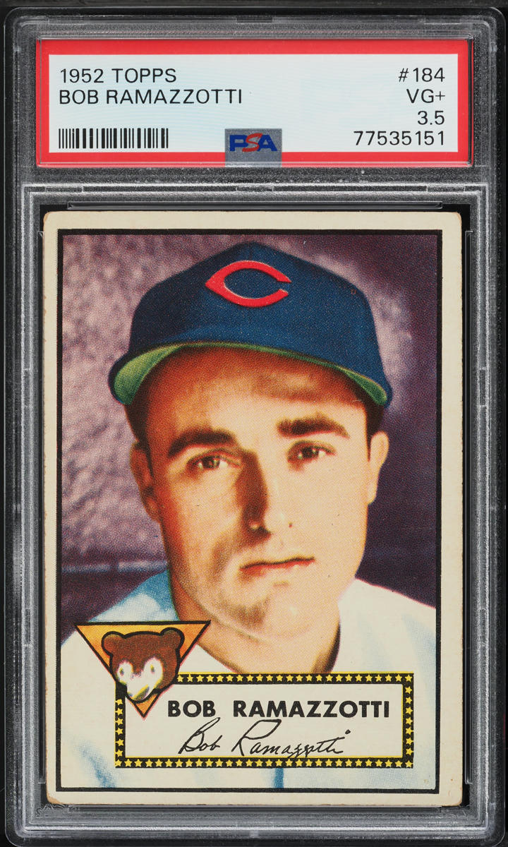 1952 Topps Bob Ramazzotti #184 PSA 3.5 VG+ on Fanatics Collect