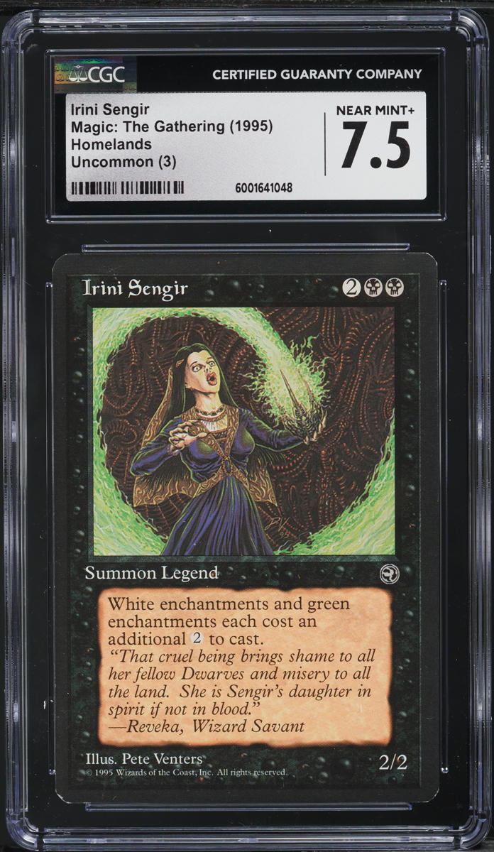 1995 Magic The Gathering MTG Homelands Irini Sengir CGC 7.5 NRMT+ on ...