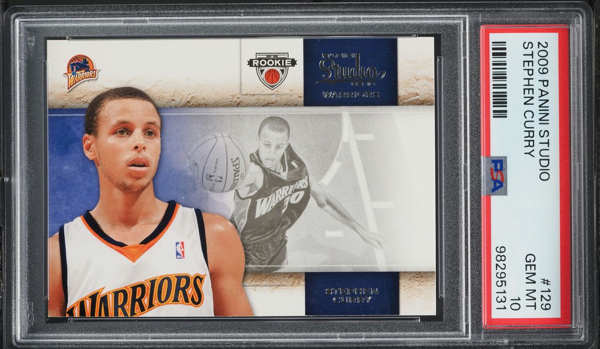 2009 Panini Studio Stephen Curry ROOKIE #129 PSA 10 GEM MINT on ...