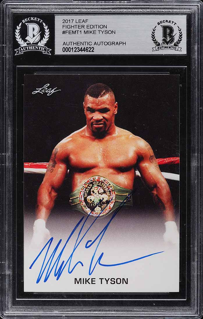 2017 Leaf Fighter Edition Mike Tyson AUTO #FEMT1 BGS AUTH on Fanatics ...