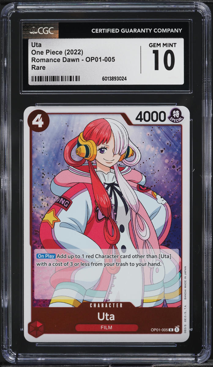 2022 One Piece Romance Dawn Uta #OP01-005 CGC 10 GEM MINT on Fanatics Collect