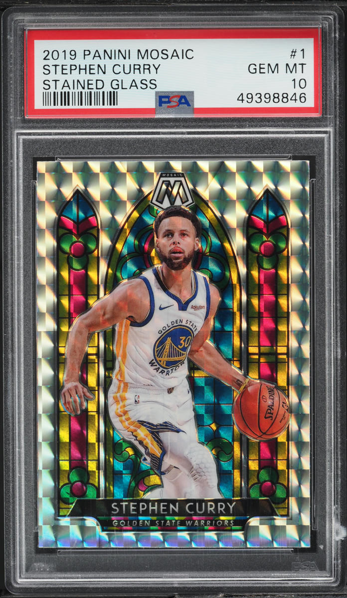 2019 Panini Mosaic Stained Glass #1 Stephen Curry PSA 10 GEM MINT on ...