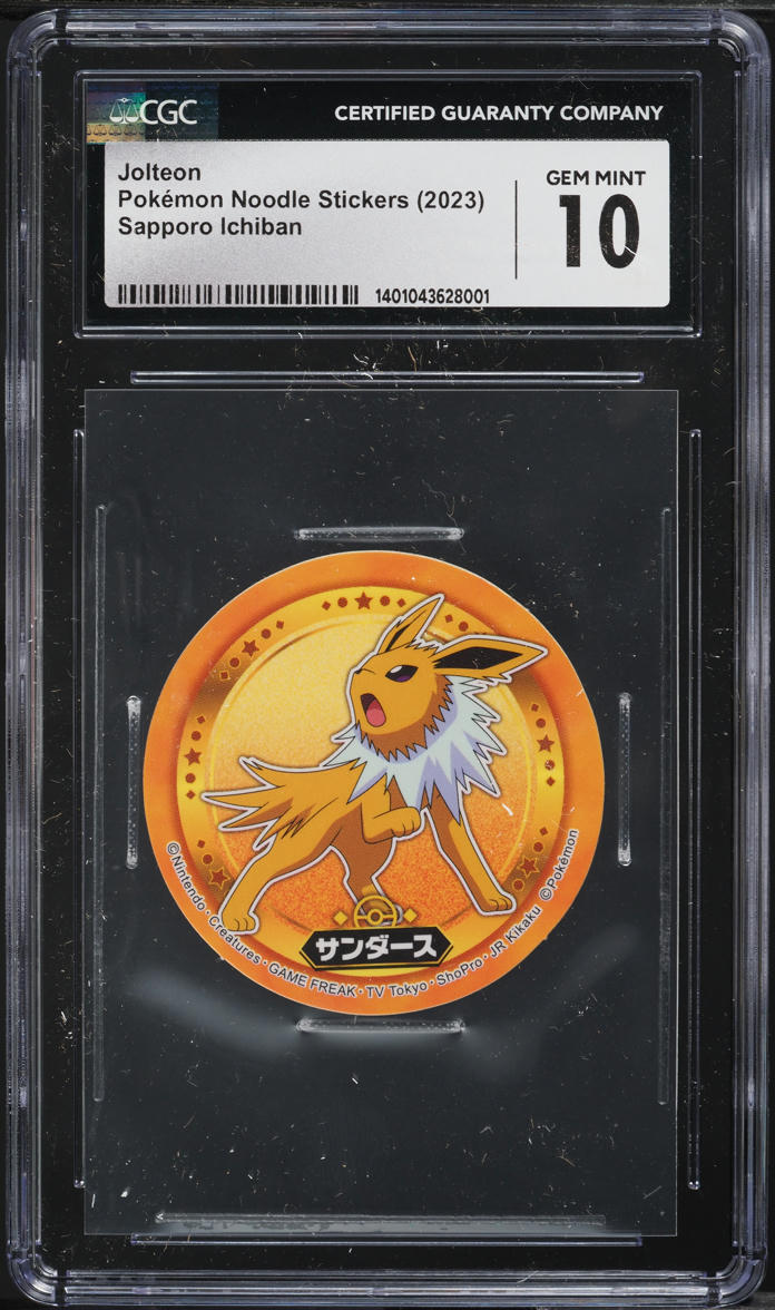 2023 Pokemon Japanese Sapporo Ichiban Noodle Stickers Jolteon CGC 10 ...