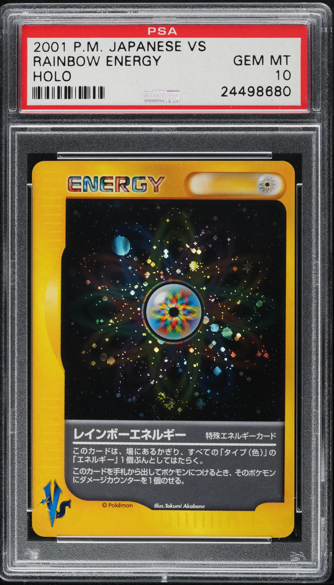 2001 Pokemon Japanese VS Holo Rainbow Energy PSA 10 GEM MINT on ...