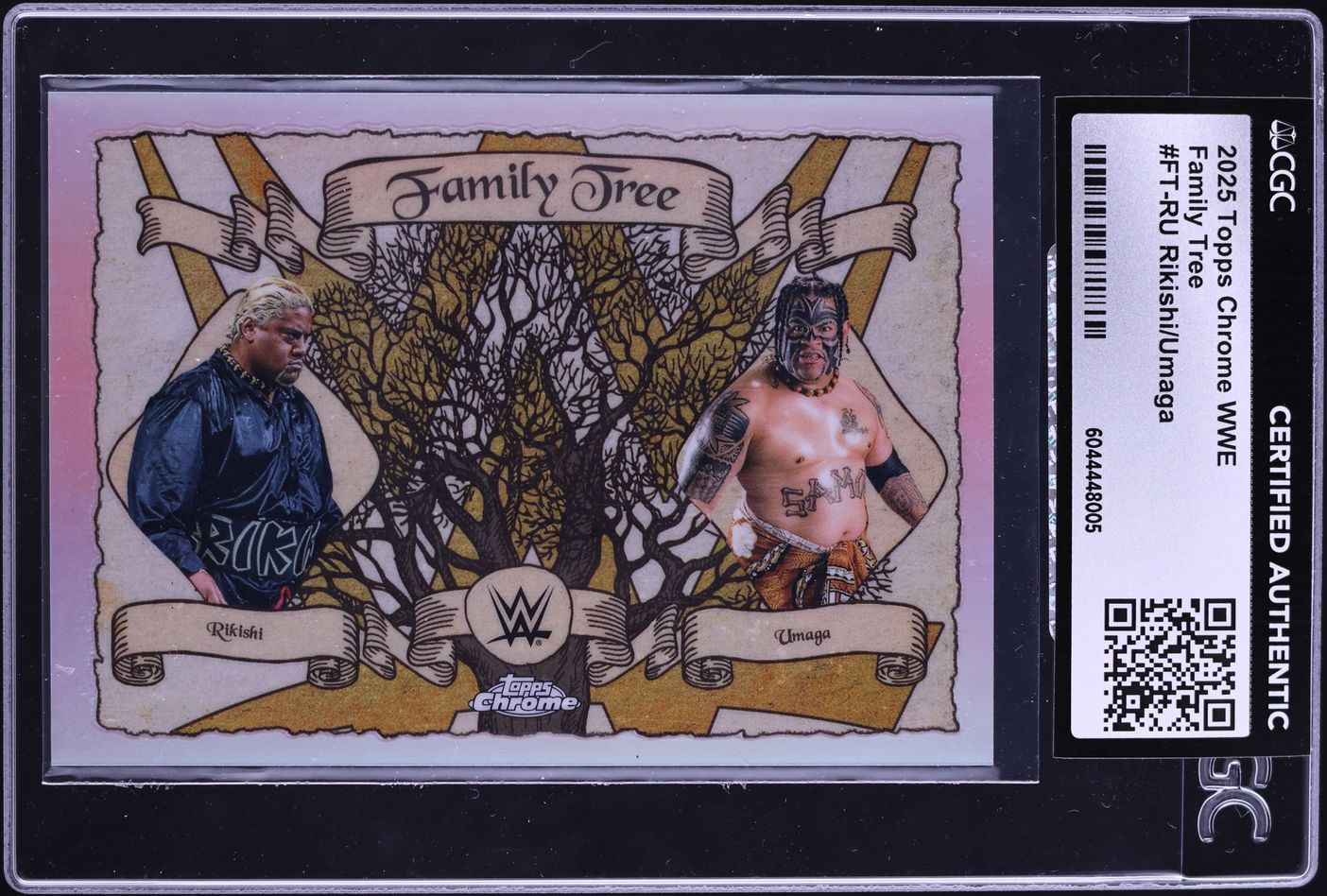 2025 Topps Chrome WWE Family Tree Rikishi Umaga #FT-RU CGC AUTH on ...