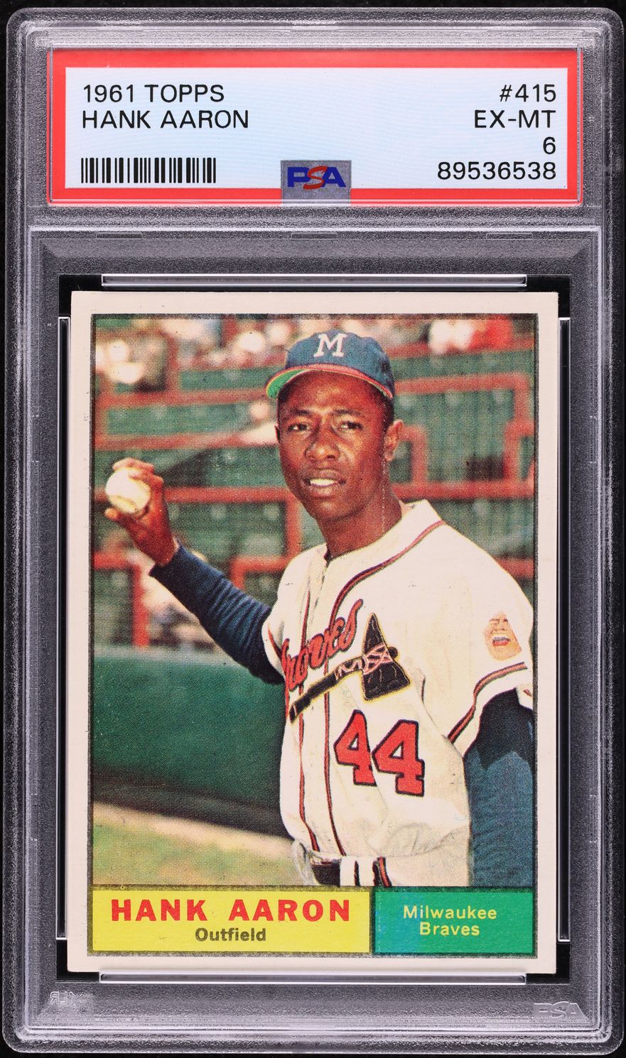 1961 Topps Hank Aaron #415 PSA 6 EXMT on Fanatics Collect