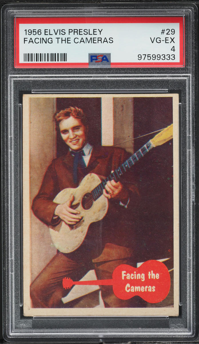 1956 Topps Elvis Presley FACING THE CAMERAS #29 PSA 4 VGEX on Fanatics ...