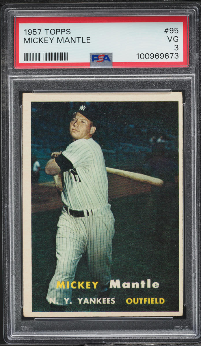 1957 Topps Mickey Mantle #95 PSA 3 VG on Fanatics Collect