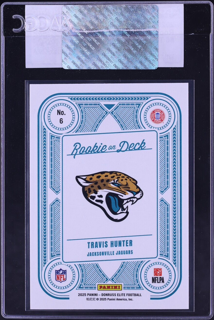 2025 Donruss Elite On Deck Travis Hunter ROOKIE /799 #6 CGC AUTH on ...
