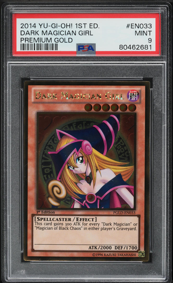 2014 Yu-Gi-Oh! Premium Gold 1st Edition Dark Magician Girl #PGLD-EN033 PSA 9 on Fanatics Collect